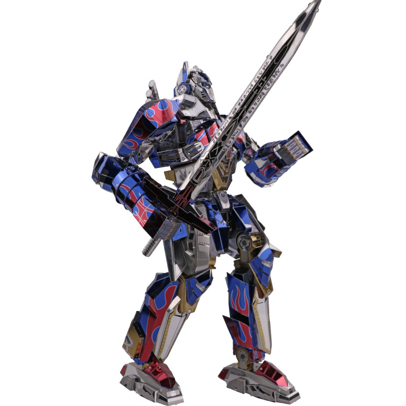 MU Transformers 5 Optimus Prime Joins Moveable YM-N040 DIY 3D Metal ...