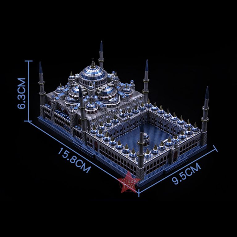 Microworld Turkey Blue Mosque Architecture Metal Model Kits DIY 3D ...
