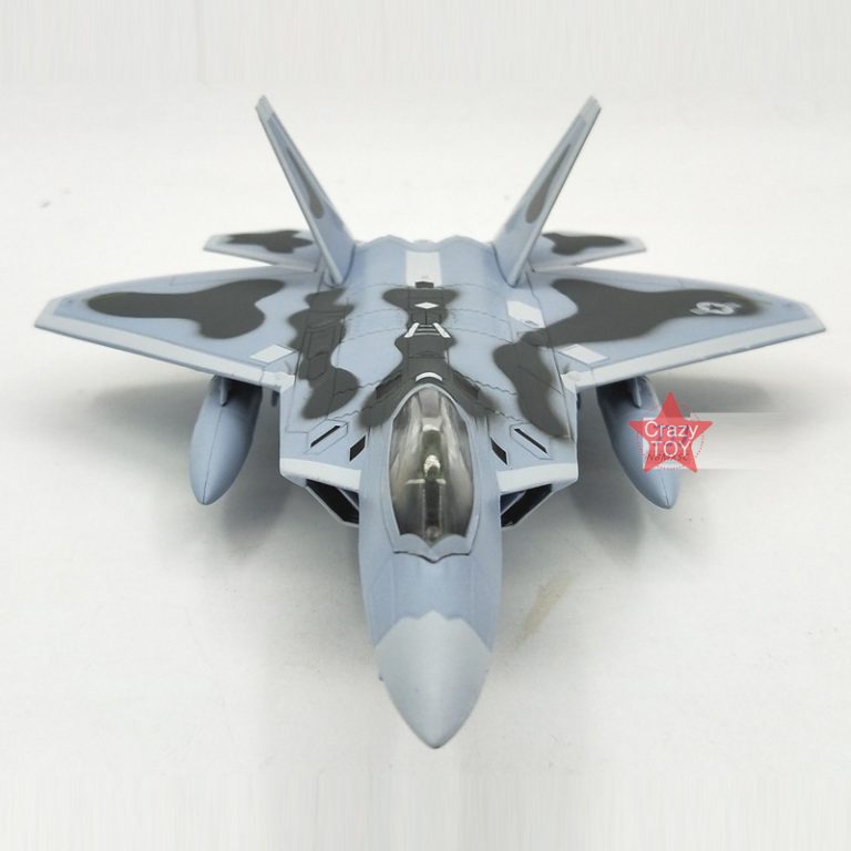 Amer Lockheed Martin F-22 Raptor Fighter 1/100 Scale Finished Model Toy ...