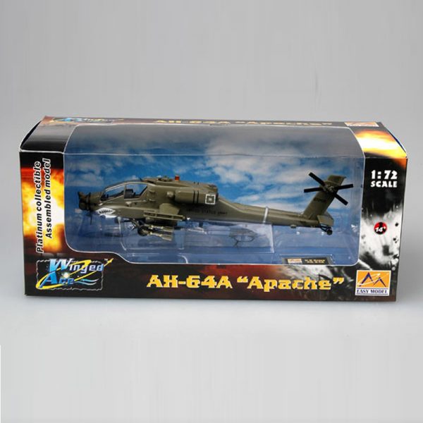 Easy Model USA AH-64A Apache Helicopter 1/72 Scale Finished Model Toy ...