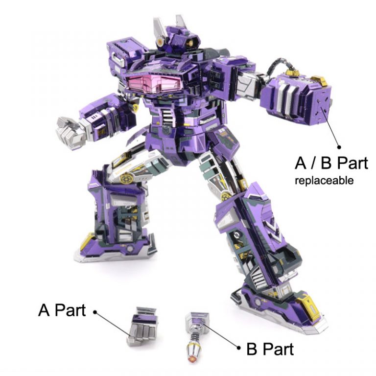 MU Transformers Shockwave G1 3D Metal Model Kits DIY Assemble Puzzle ...
