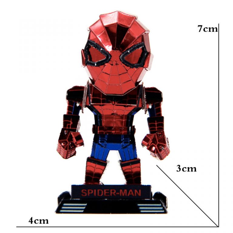 Mini Spiderman 3D Metal Model Kits DIY Assemble Puzzle Jigsaw Toy – Buy ...