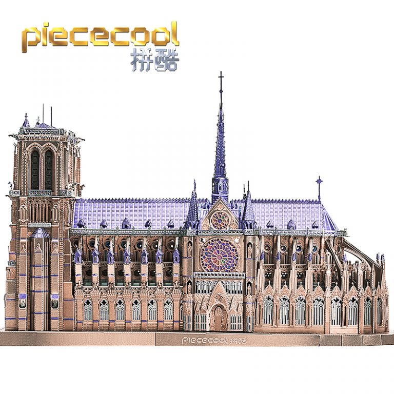 Piececool Notre Dame Cathedral Paris 3D Metal Model Kits DIY Assemble ...