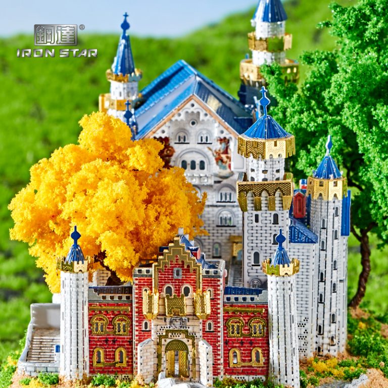 IRON STAR New Swan Stone Castle 3D Metal Model Kits DIY Assemble Puzzle ...