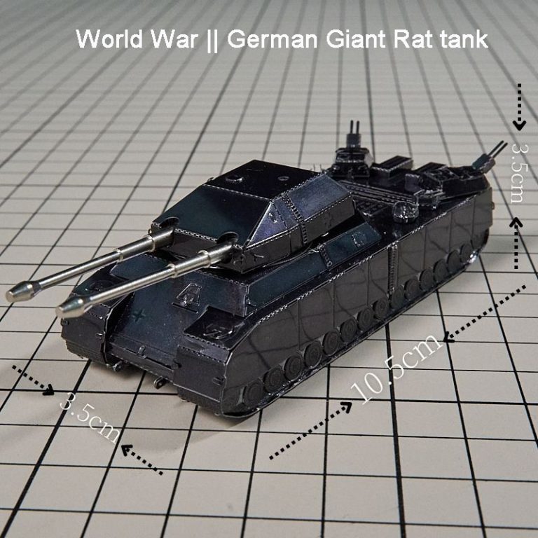World War II Tank series DIY 3D Metal Model Kits Nano Puzzle Laser Cut ...